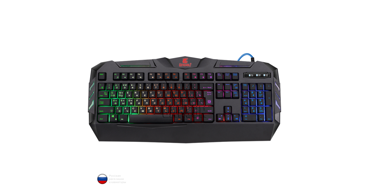 Клавиатура игровая Defender Werewolf GK-120DL Чёрная